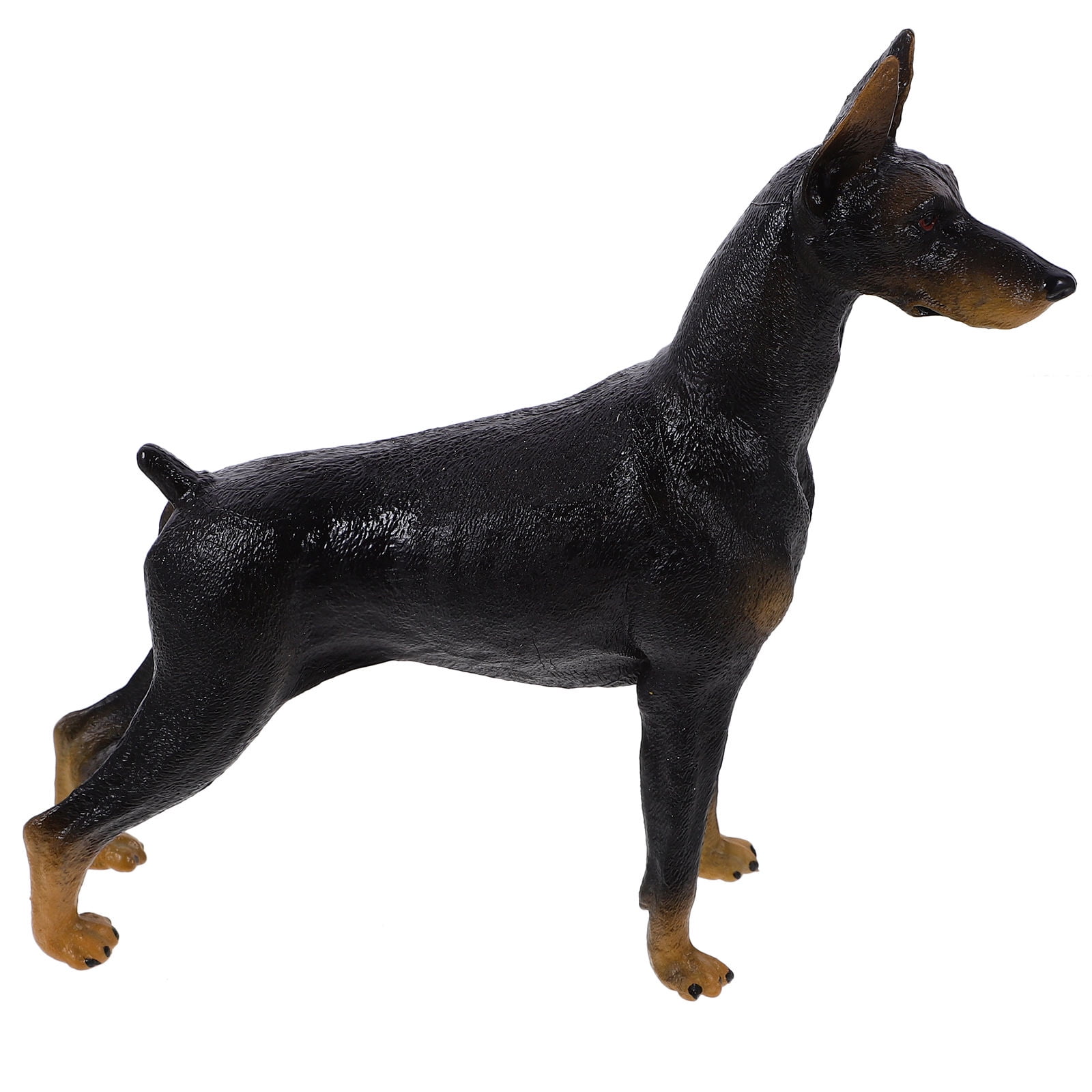 MLINS Lifelike Dobermann Model Statue for Home Decoration Made of ...