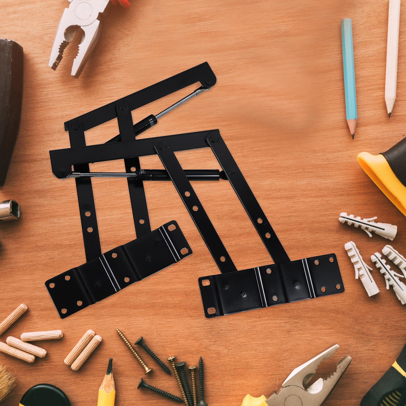 MLINS Lifting Frame Furniture Spring Folding Bracket Table up Stand ...