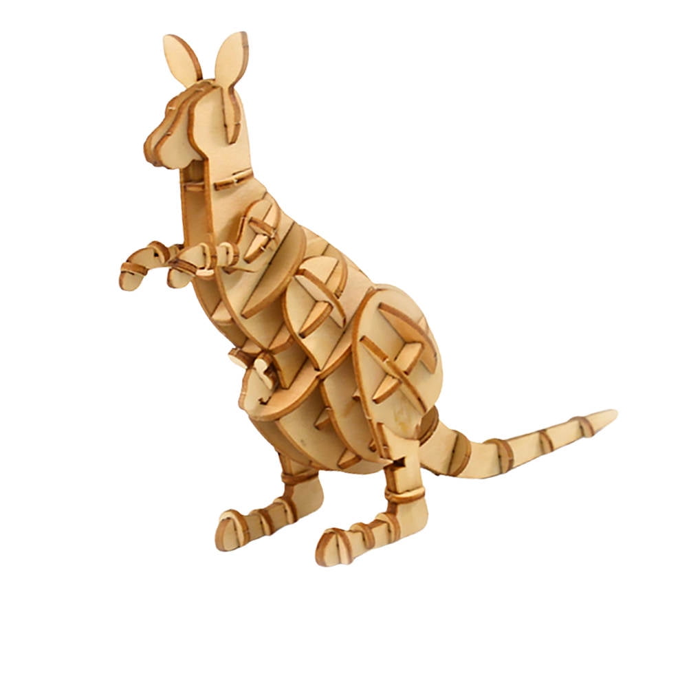MLINS Light Brown 3D Kangaroo Puzzle Toy for Kids Playing High Quality ...
