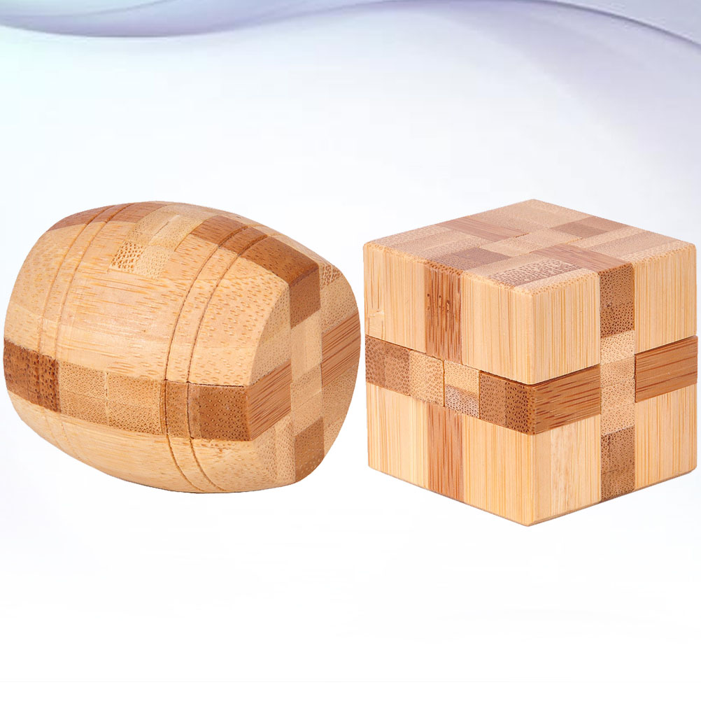 MLINS Light Brown Educational Toy IQ Assembling Ball Luban Lock ...