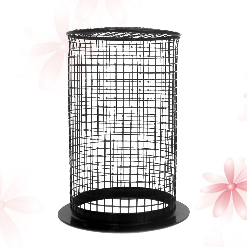 MLINS Light Bulb Enclosure Cage Simulates Bird Heat Lamp Covers Black ...