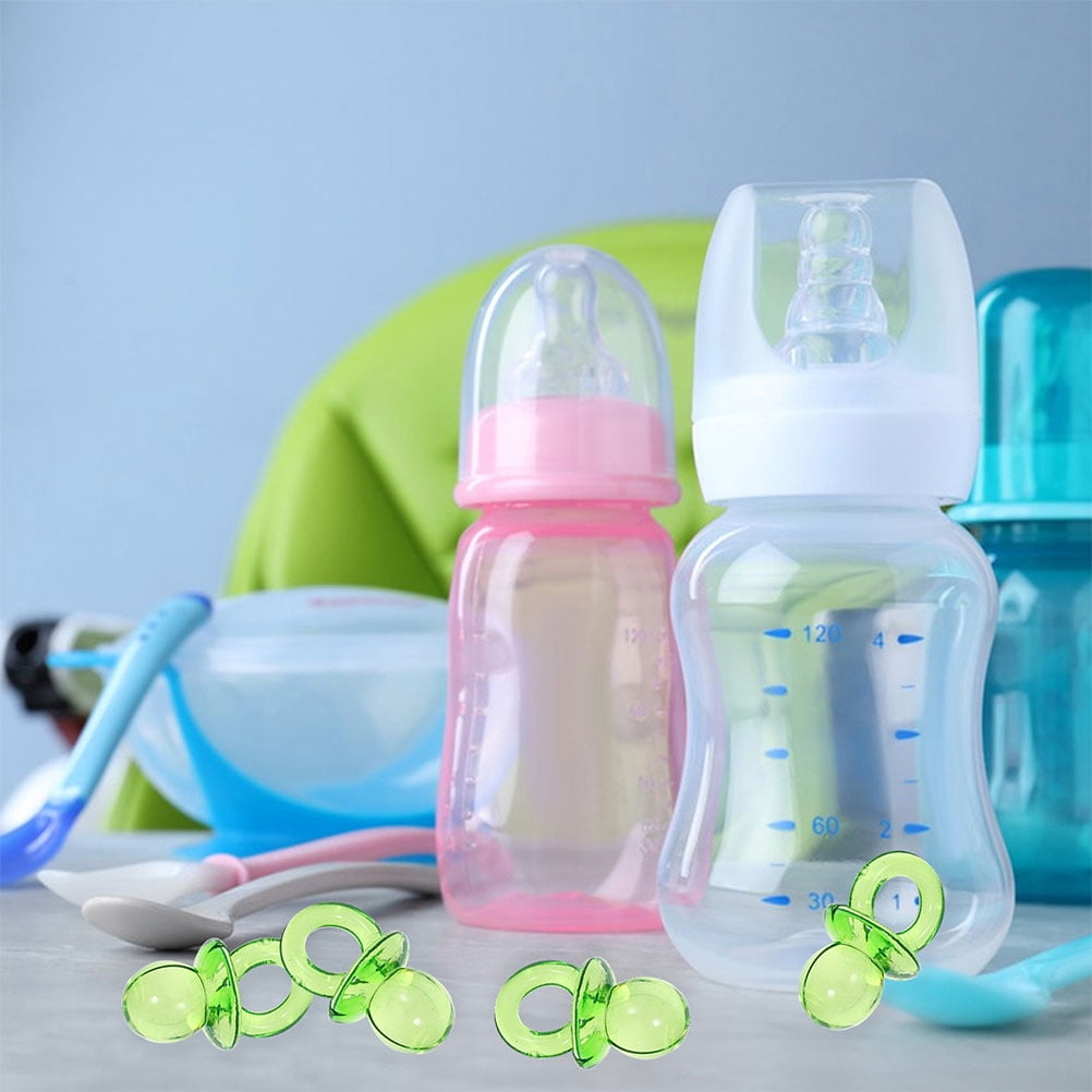 MLINS Light Green Acrylic Mini Pacifier Cake Topper for DIY Baby Shower ...