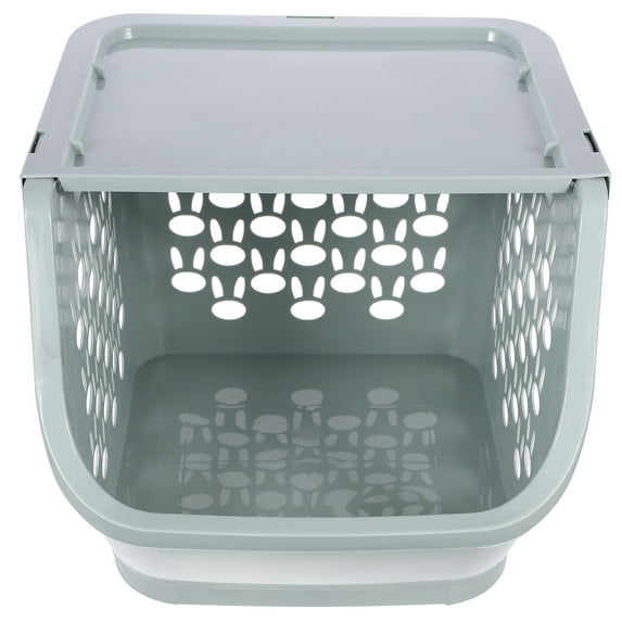 MLINS Light Green Stackable Storage Box Open Front Multifunctional ...