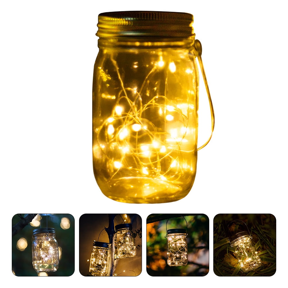 MLINS Light Solar Bottle String Lights Outdoor Jar Lid Inserts ...