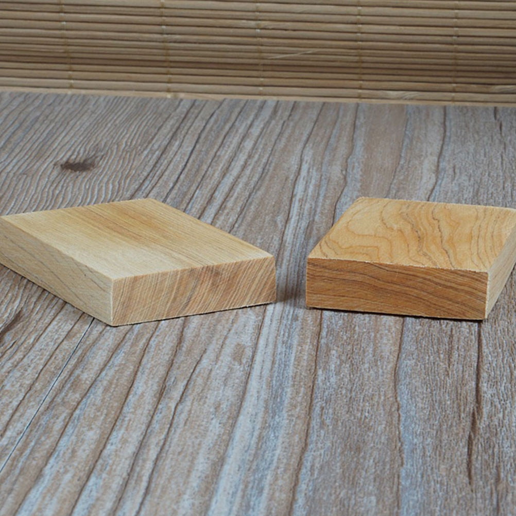MLINS Light Yellow Craft Wood Blocks for DIY Use Smooth Surface Safe ...