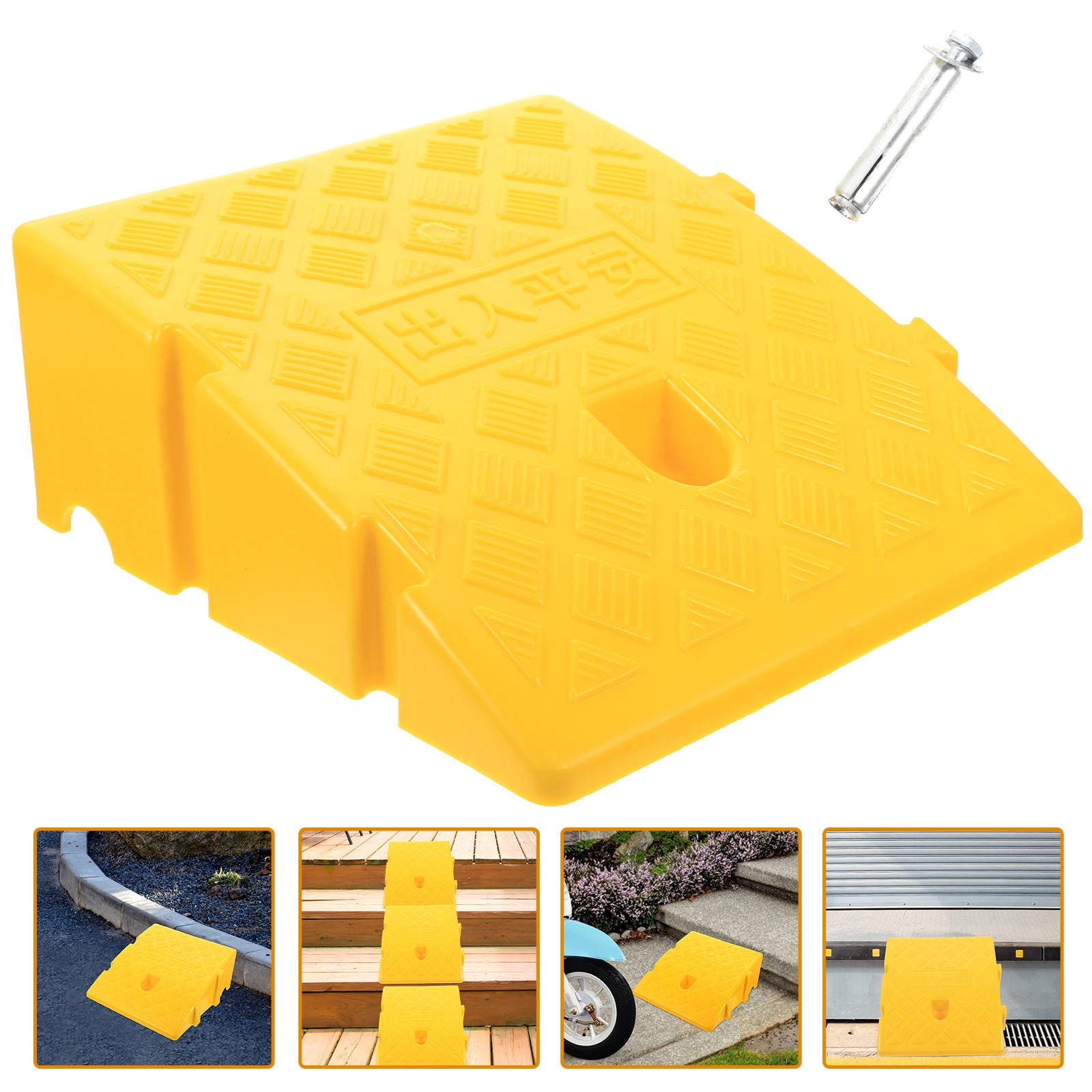 MLINS Lightweight Driveway Ramp Threshold Cement Slope Mat - Walmart.com