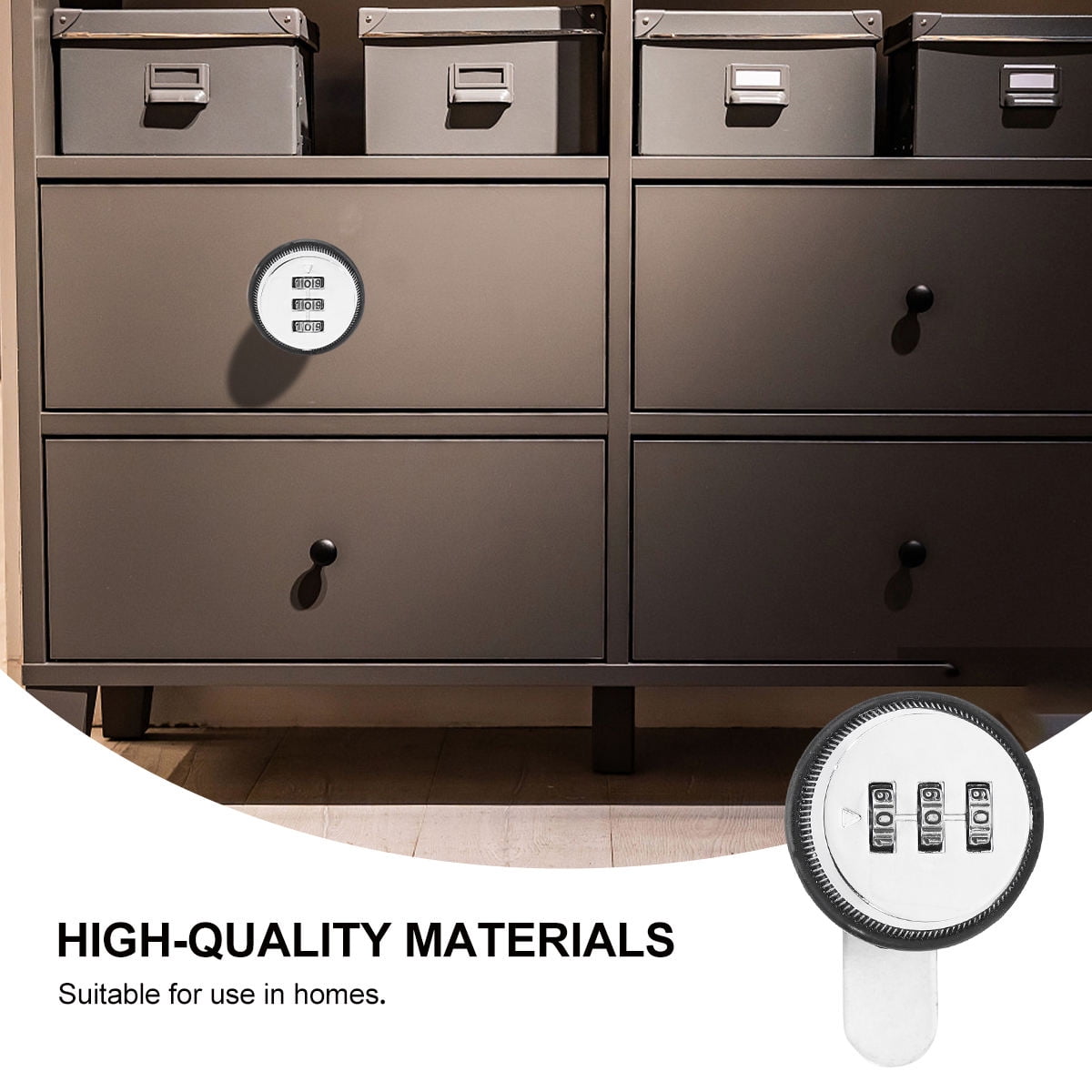 FONWILYO Keyless Combination Lock for Cabinet 1Pack 4.0x4.0x4.0in Zinc ...