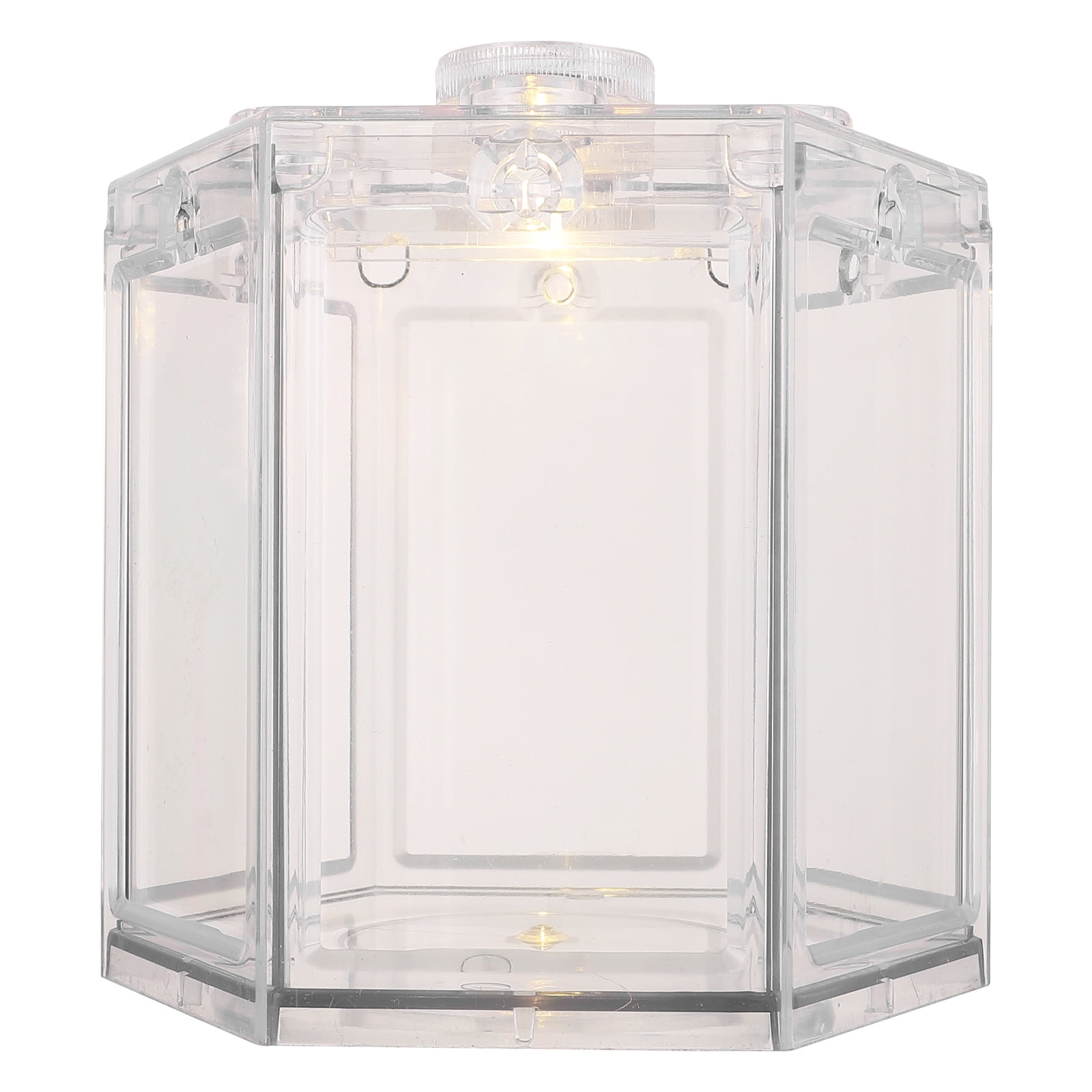 DINHEAROM Acrylic Ornamental Fish Tank 1Set Home Decor 12X11X11CM ...