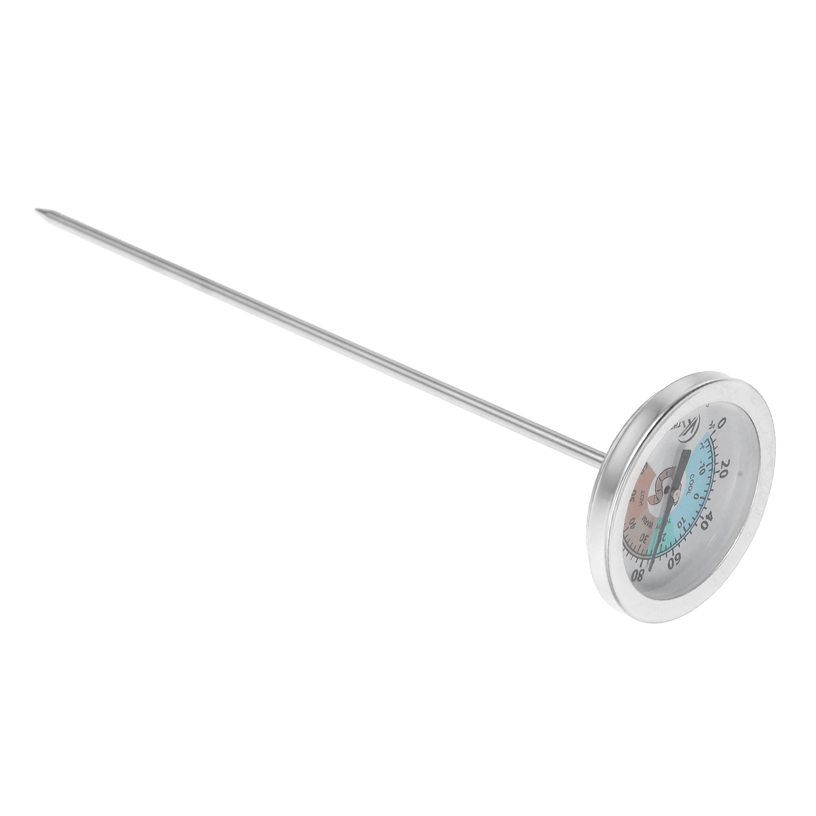 MLINS Long Stem Compost Soil Thermometer For Gardening Stainless Steel ...