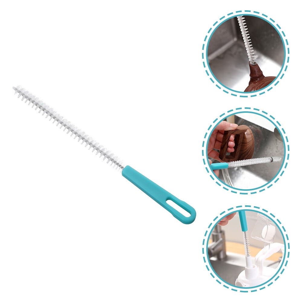 MLINS Lotus Root Hole Brush with Spiral Bristles for Straw and Bottle ...