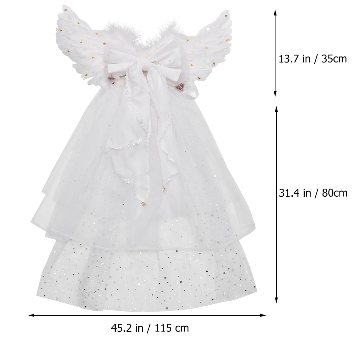 MLINS Lovely Back Bowknot Gauze Skirt Festival Girls Performance ...