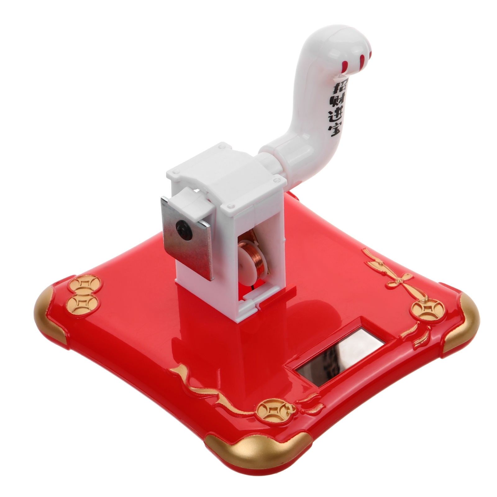 MLINS Luck Cat Waving Arm Solar Power Wealth Cat Waving Mechanism ...