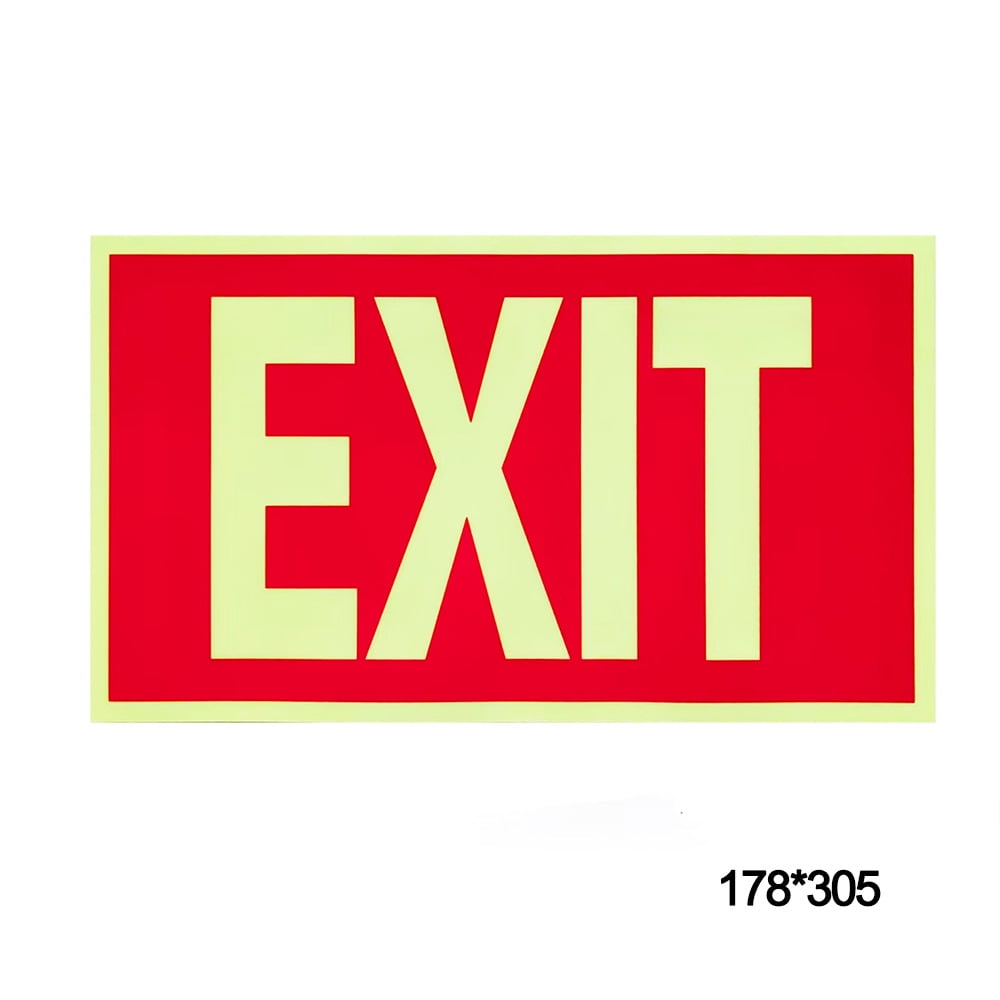 MLINS Luminous Emergency Exit Decal For Shopping Centers Theaters Bars ...