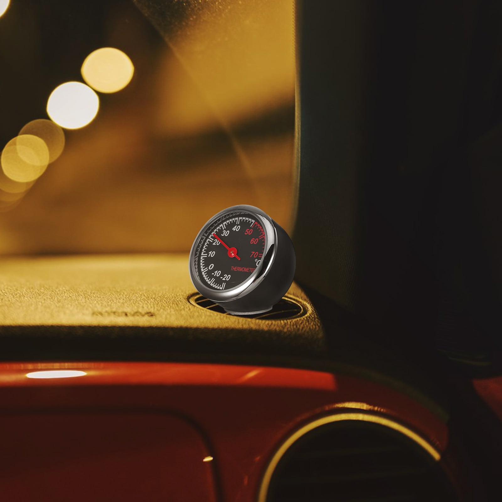 MLINS Luminous Mechanical Thermometer Car Dashboard Thermometer Mini ...