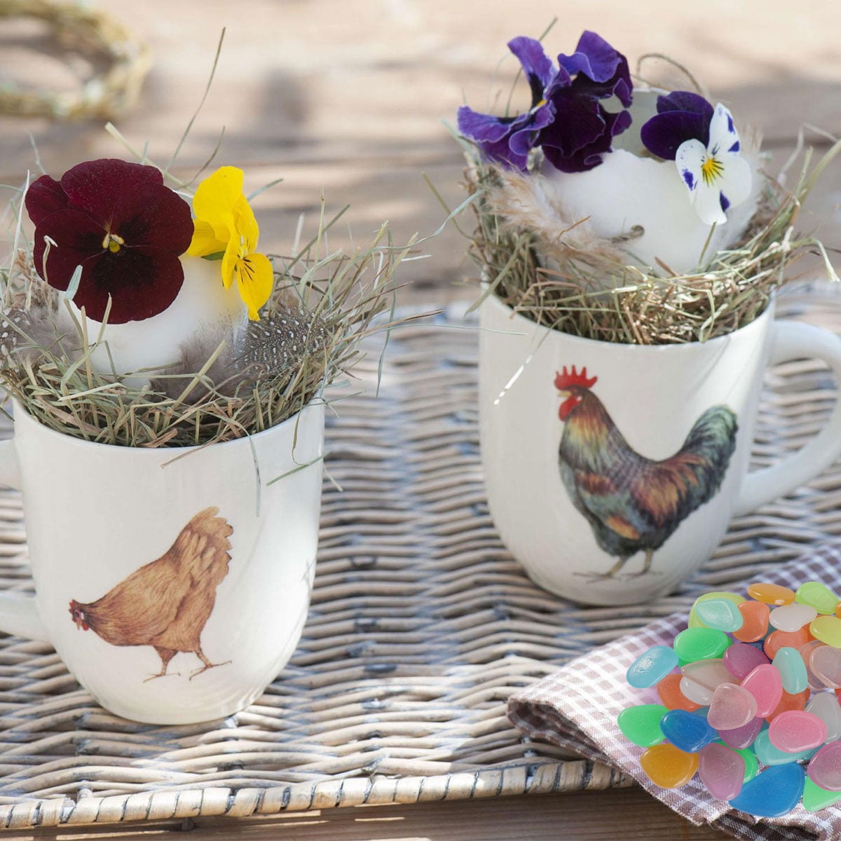 MLINS Luminous Stones Decorations Aquarium Fish Tank Pebbles Rocks ...