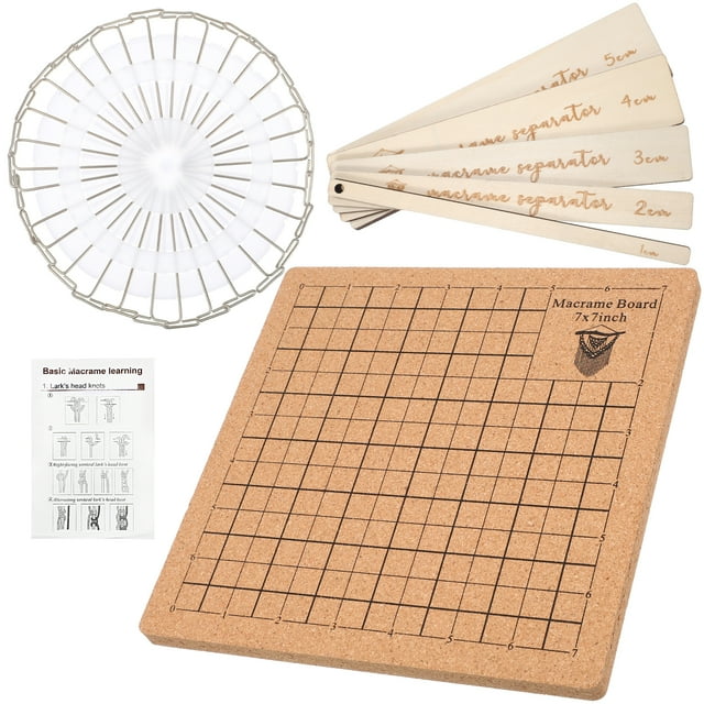MLINS Macrame Tool Board for Measuring Grids Knotting Project Tools ...