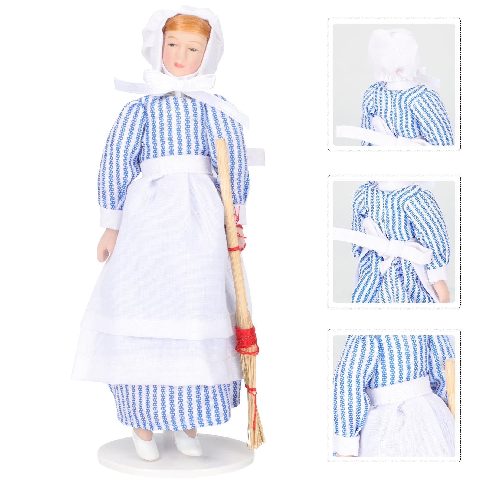 MLINS Maid People Figurines Miniatures Vividly Designed Model Child ...