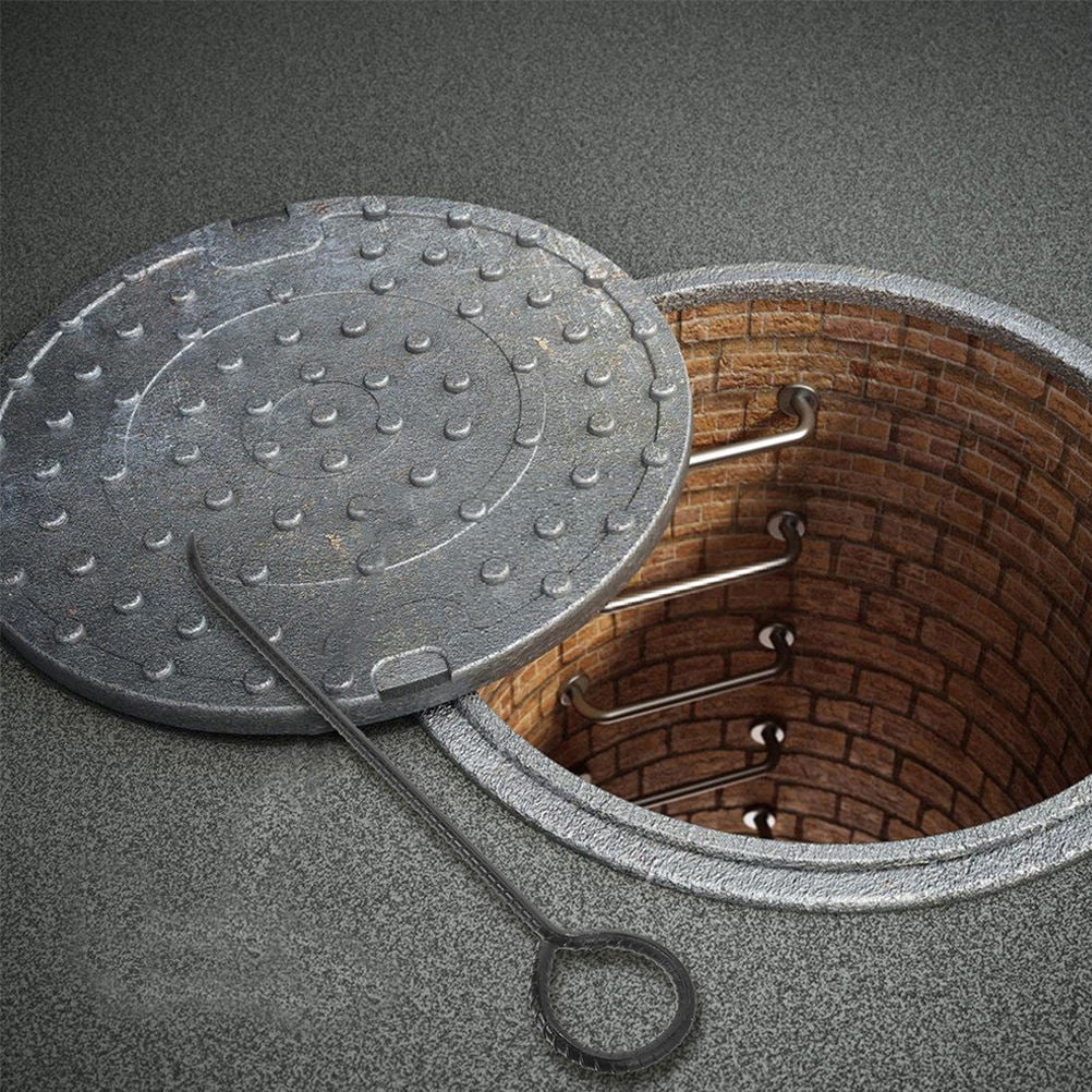 MLINS Manhole Hook Door Lifting Hook Drain Grate Hook Manhole Lifter ...