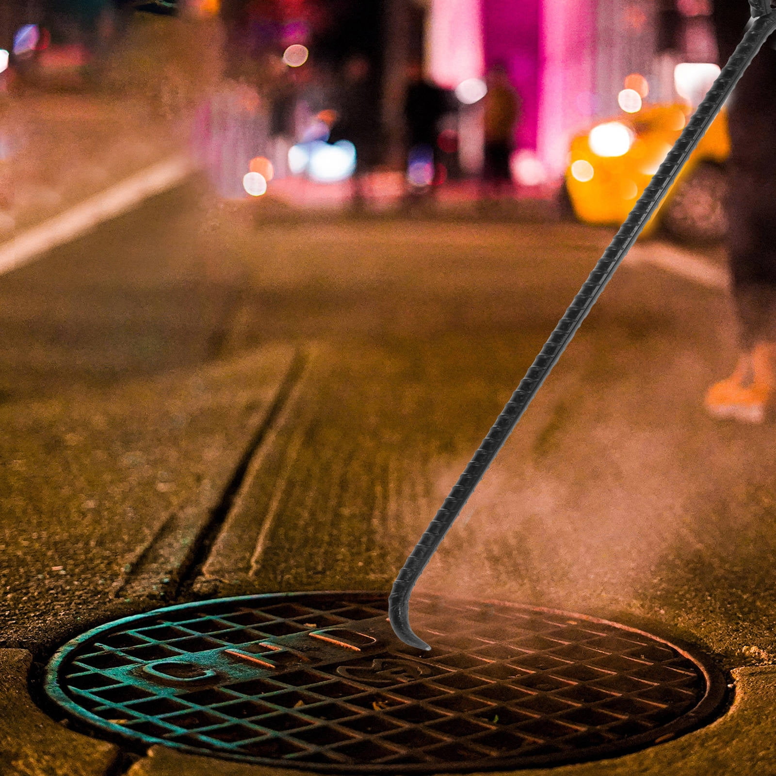 MLINS Manhole Hook Manhole Lifter Roll Up Door Hook Manhole Cover ...