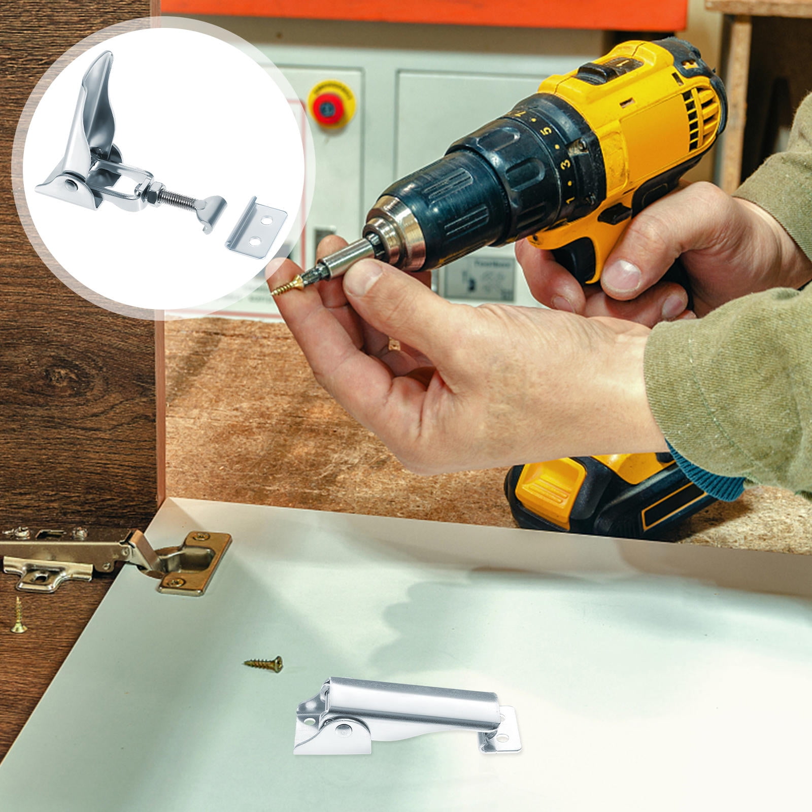 MLINS Mechanical Device Latches Adjustable Hook Lock Durable Latch Hook ...