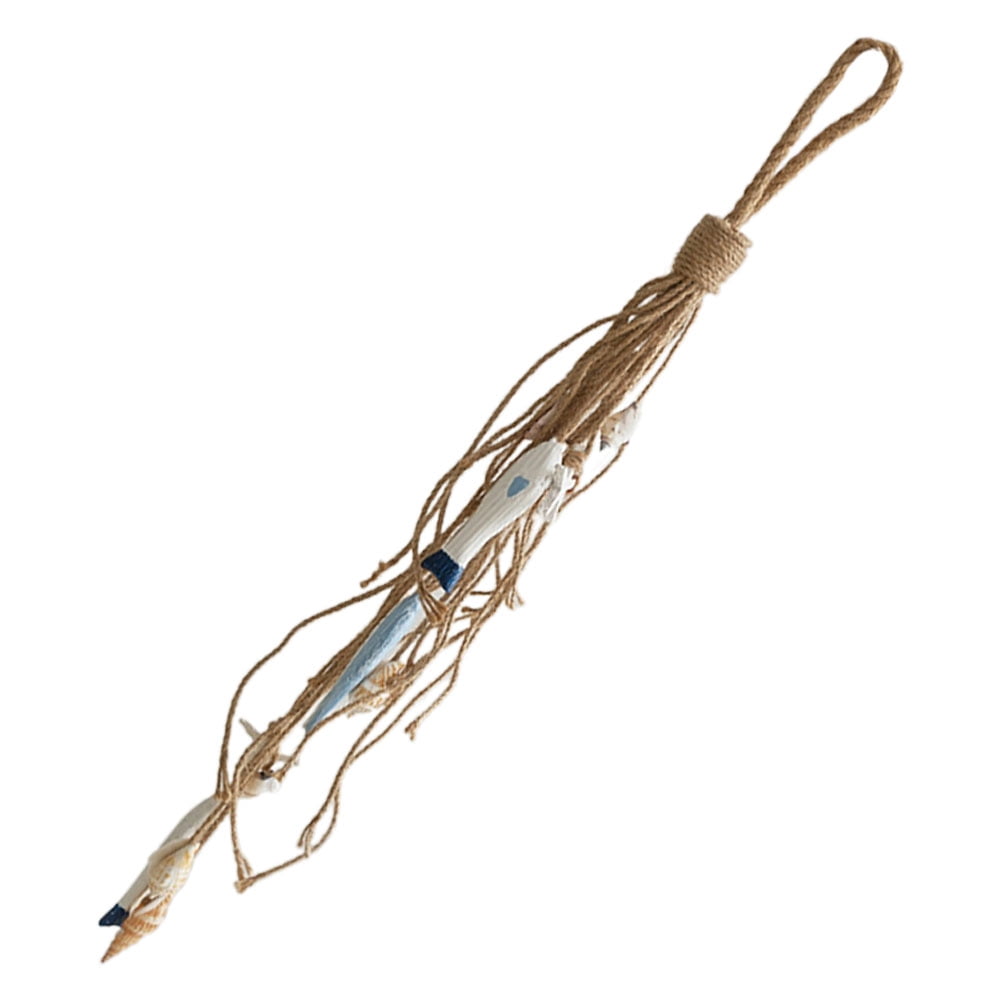 MLINS Mediterranean Style Fish String Decor with Jute Rope for Nautical ...