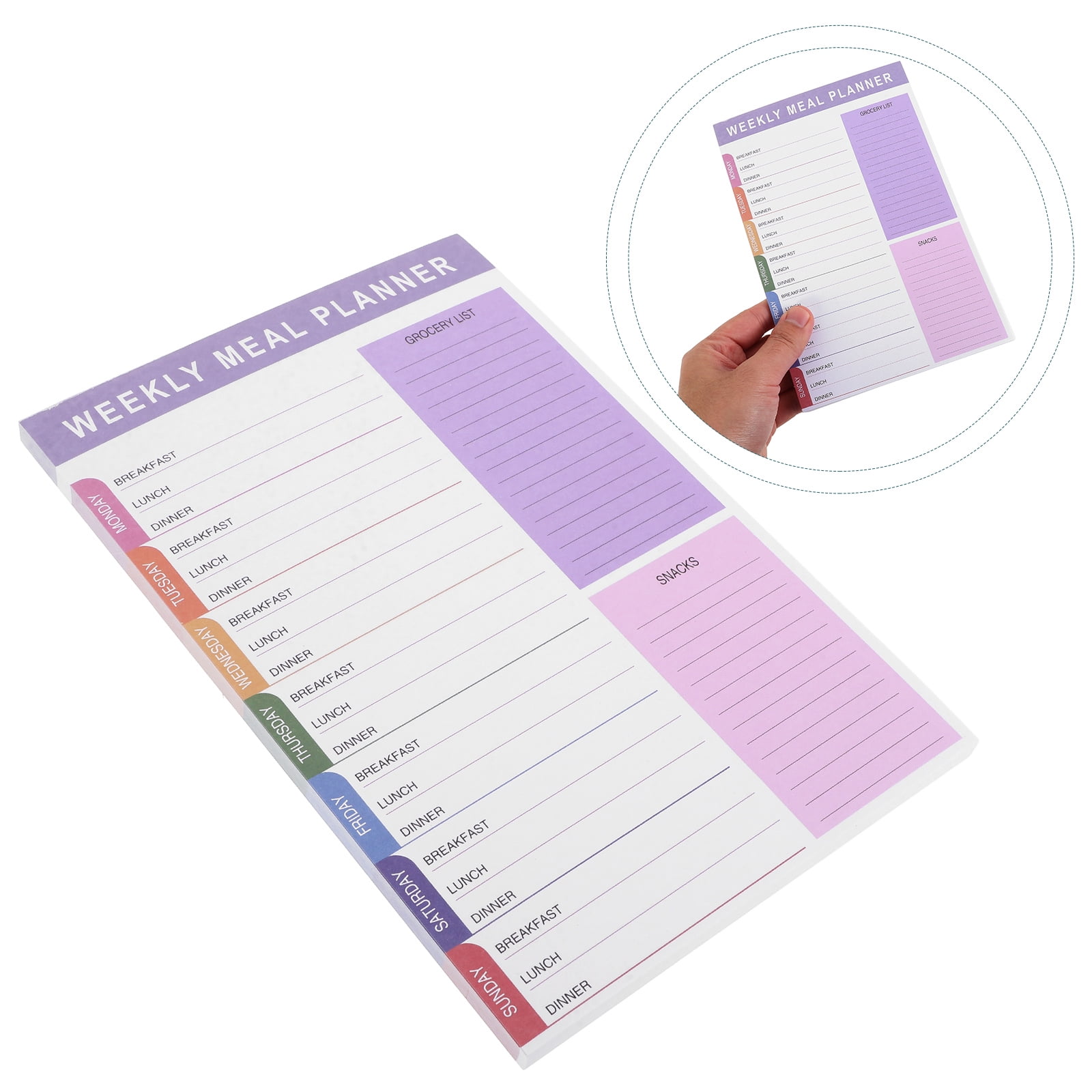 MLINS Menu Recipe Grocery List Notepad To Do Planner Task Checklists 60 ...