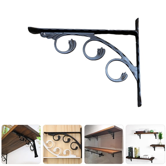 MLINS Metal Brackets for Shelves Wall Mounted Shelf Shelving Commercial ...