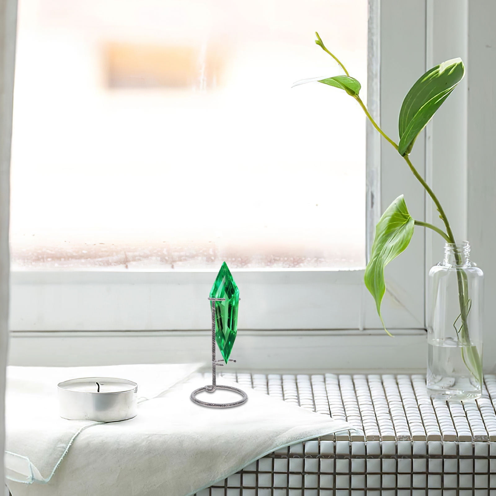 MLINS Metal Crystal Ball Display Holder Lotus Crystal Ball Stand ...