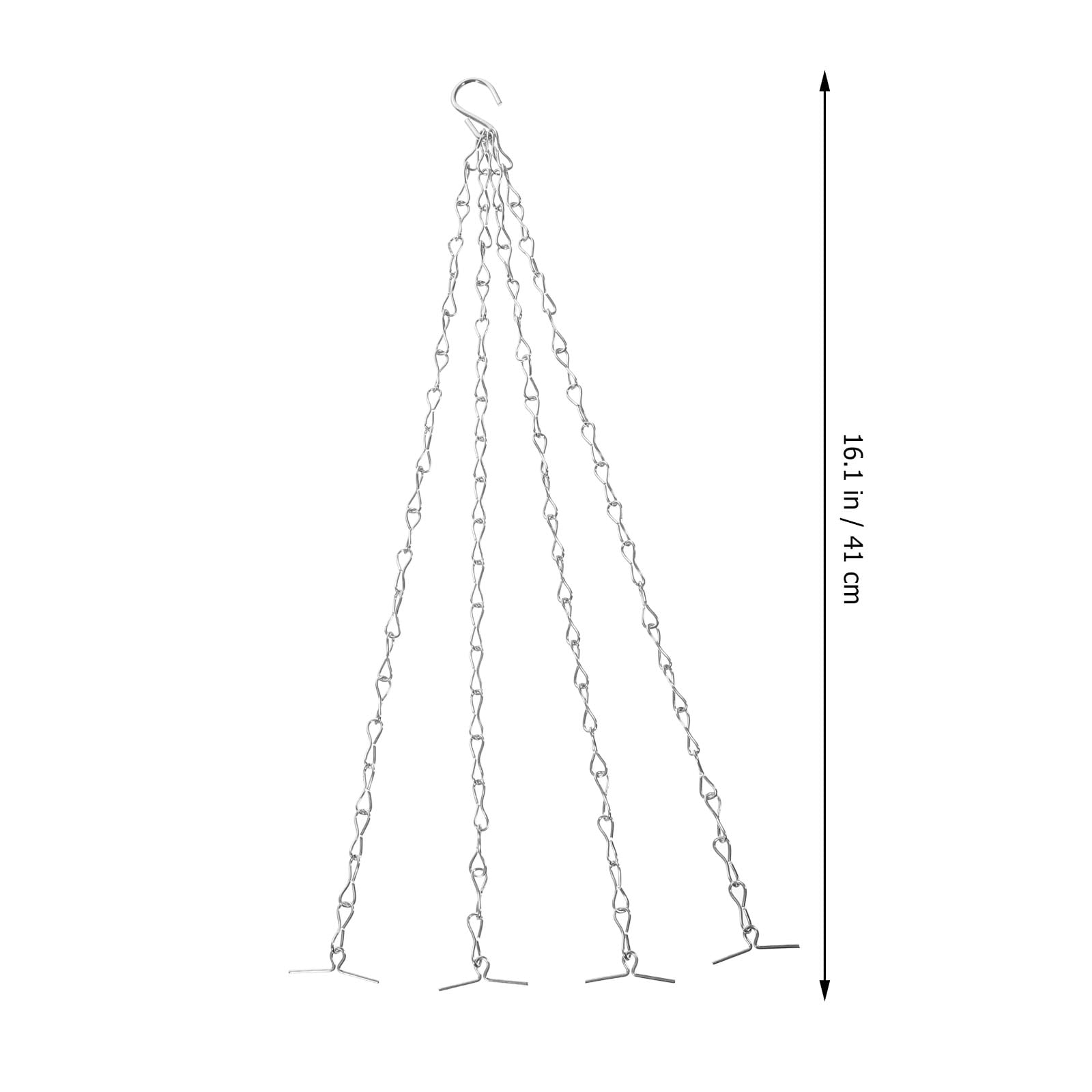 AURARMLET Metal Hanging Chains for Pots and Plants, Simple Design, 8 ...
