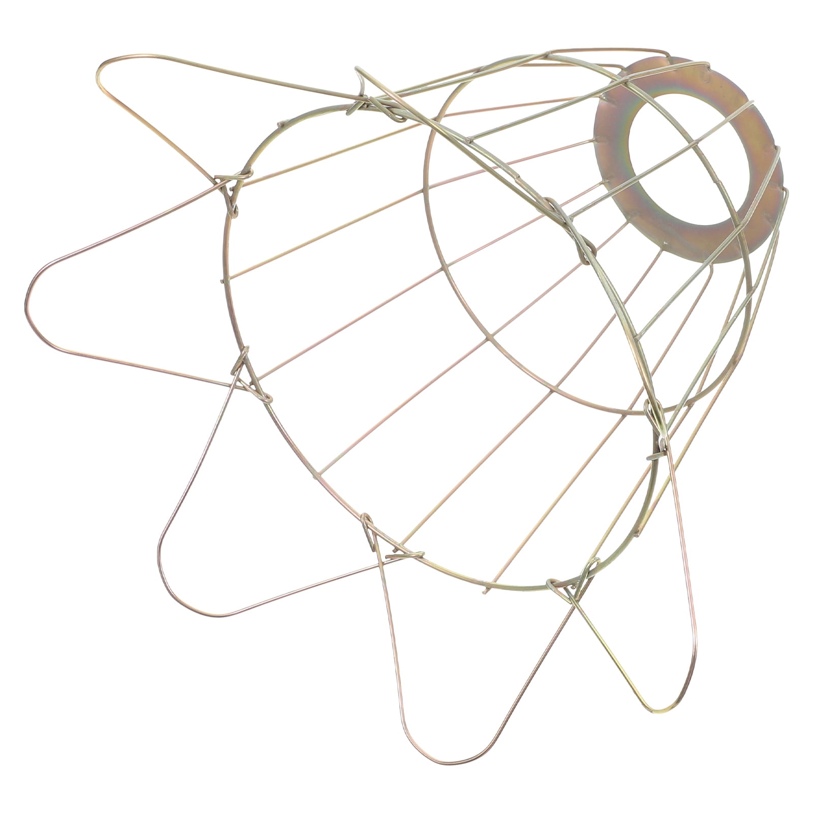 MLINS Metal Lamp Holder Wire Lamp Shade Cage Replacement E27 Pendant Lamp Bulb Protection Cage ...