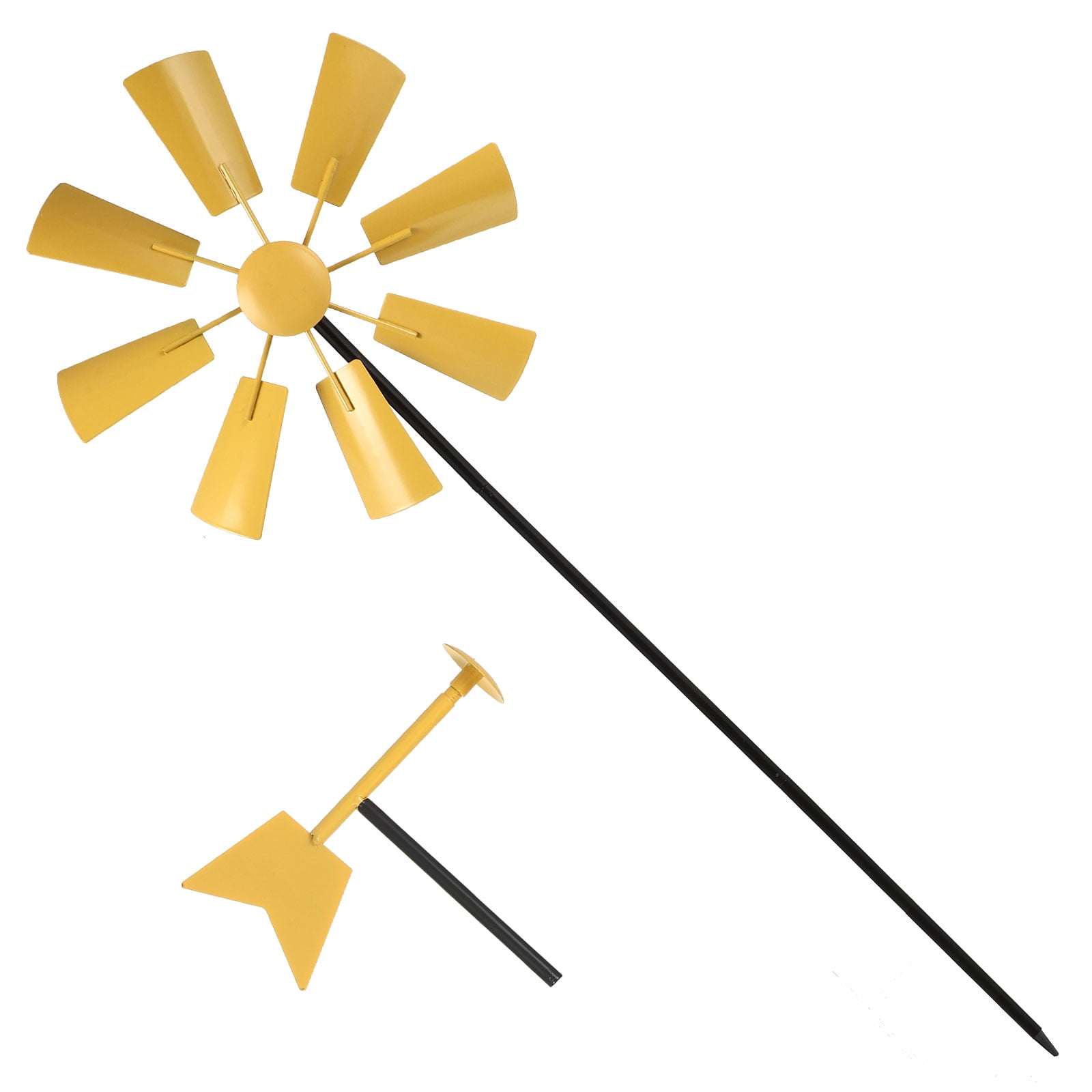 MLINS Metal Outdoor Pinwheels Windmill Spinner Decor for Garden Vintage ...