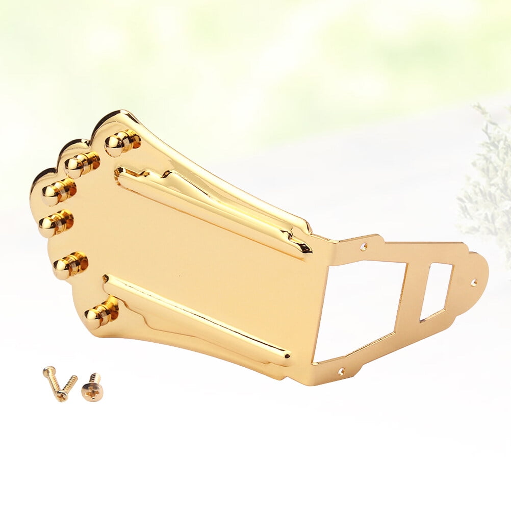 MLINS Metal Solid Tailpiece String Drawing Board for Jazz Guitar Use Golden 1 Set - Walmart.com