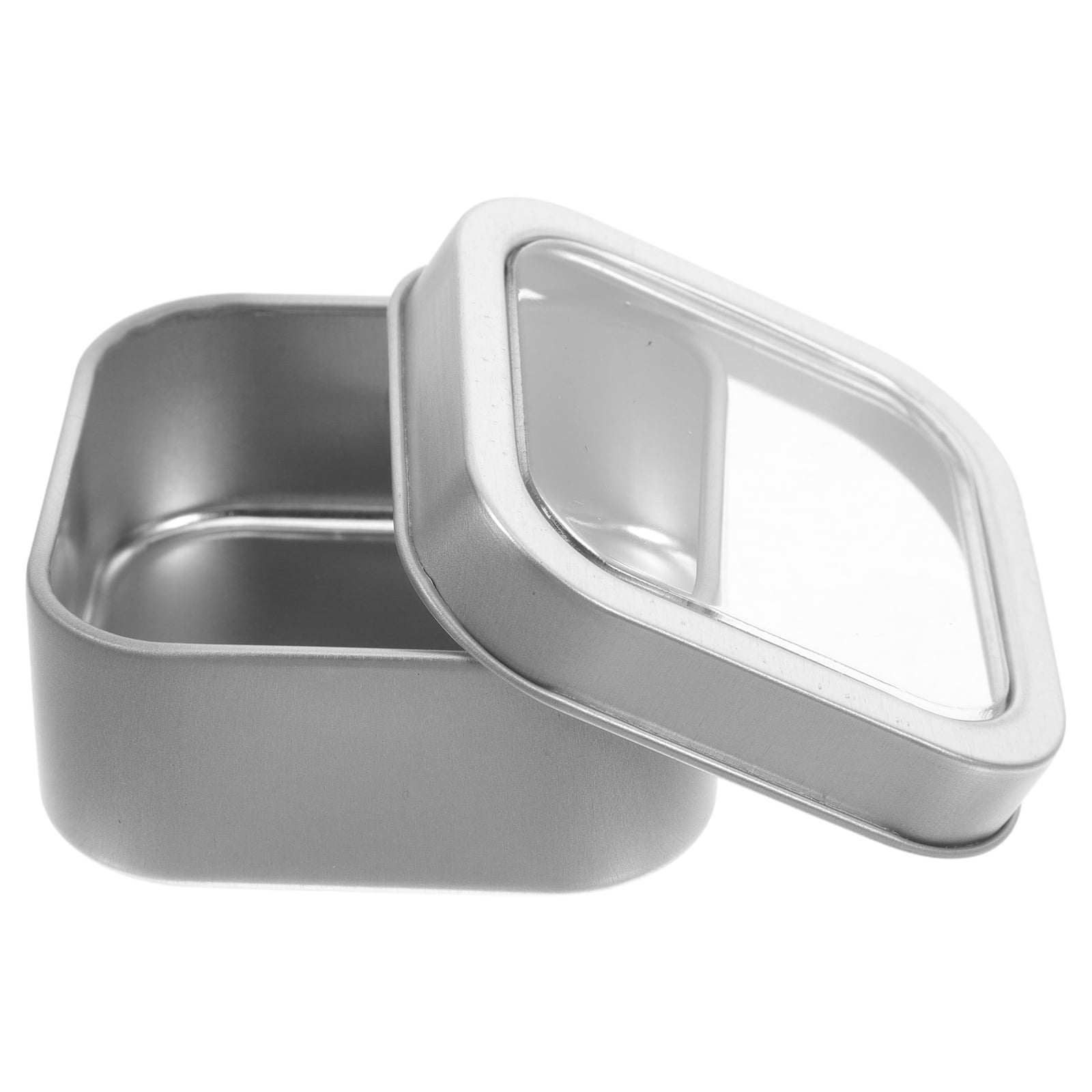 MLINS Metal Square Tins Containers Empty Metal Tins Box Small Empty ...