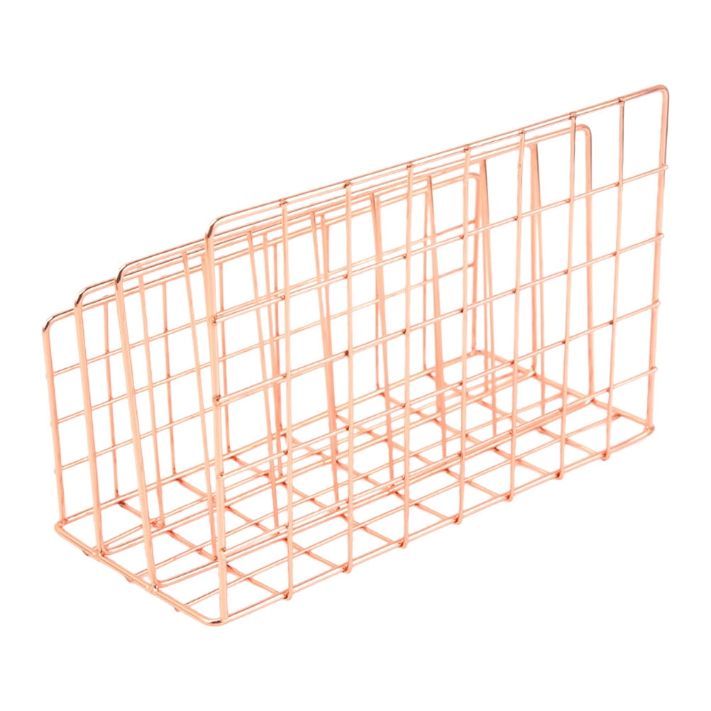 MLINS Metal Storage Rack Office Decor Book Shelf Desk Organizer Shelves ...