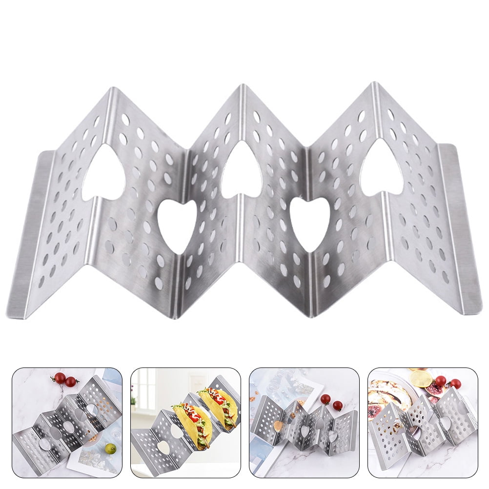 MLINS Mexico Taco Holder Stainless Steel Taco Rack Wave Shaped Taco ...
