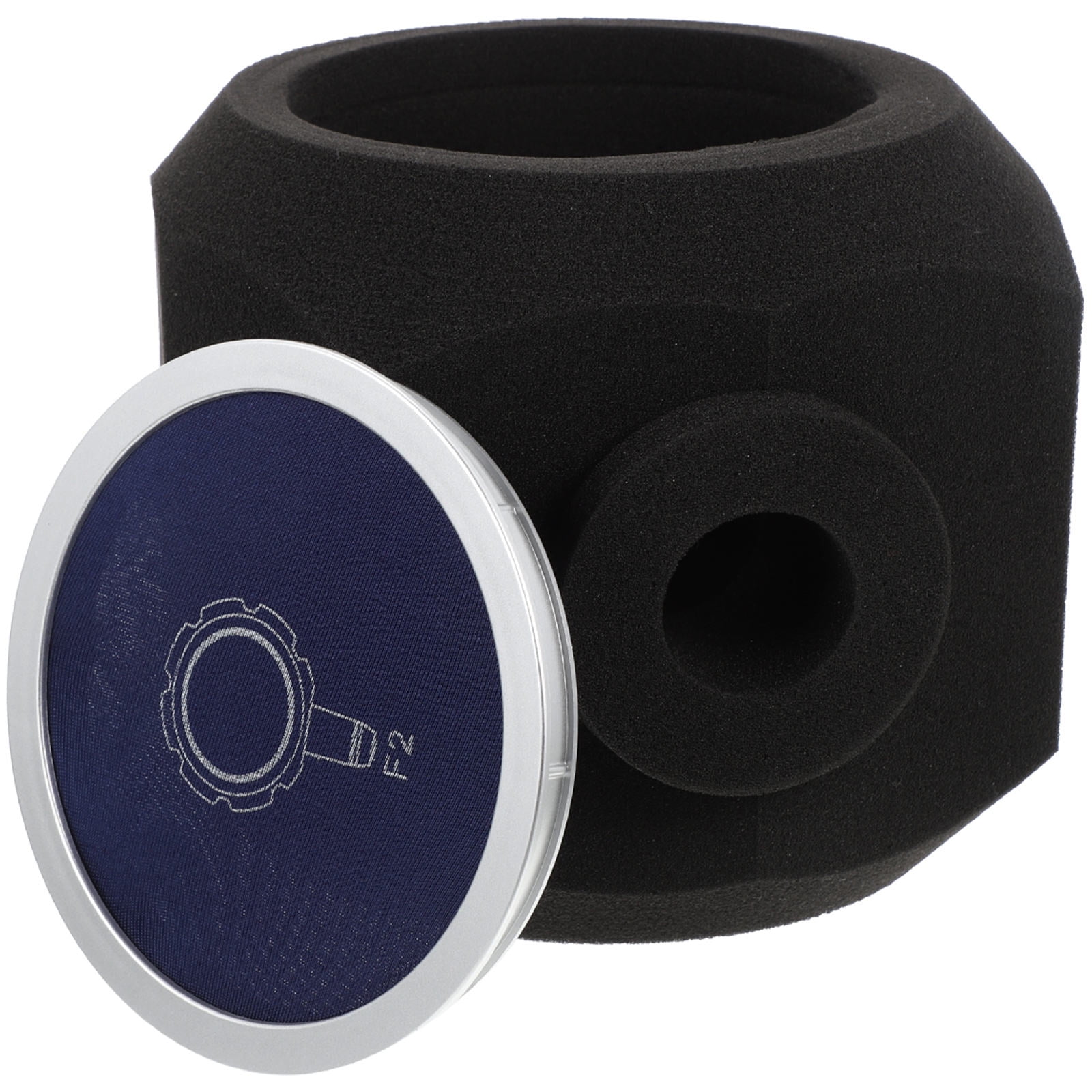 MLINS Microphone Sound-Absorbing Sponge Gaming Isolation Shield Blue ...