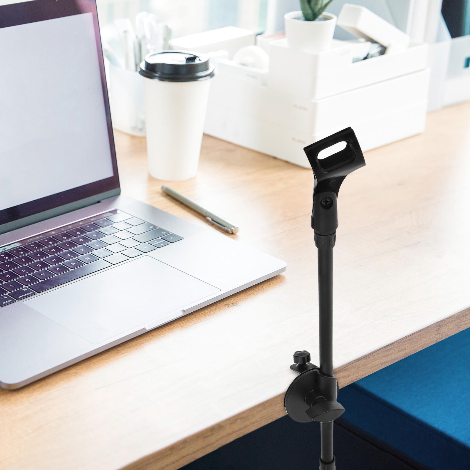 DINHEAROM Mic Stand Clamp Plastic Metal 1Set 14.54X3.14X3.14In ...