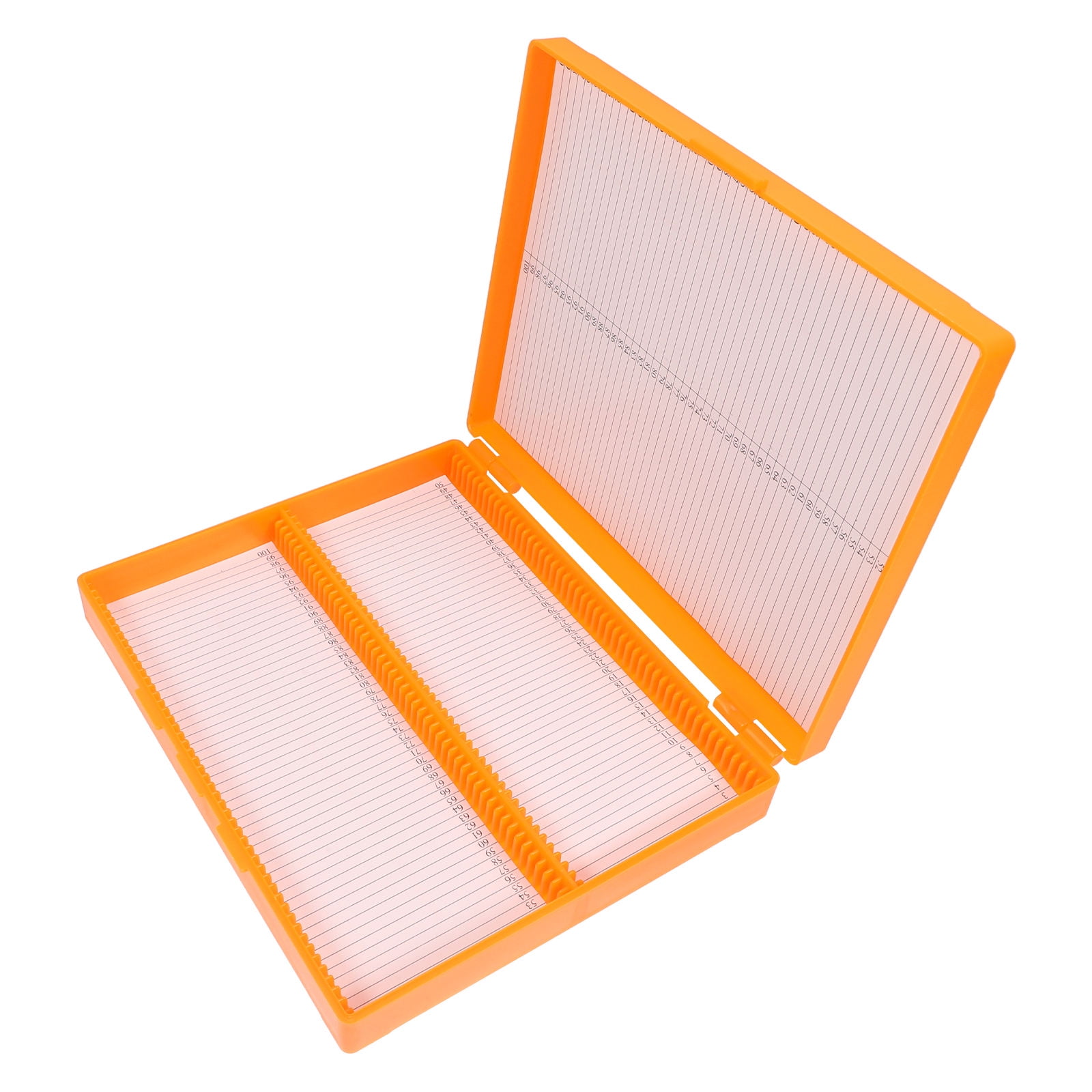 MLINS Microscope Slide Holder Box 100 Place Slide Storage Box Slide ...