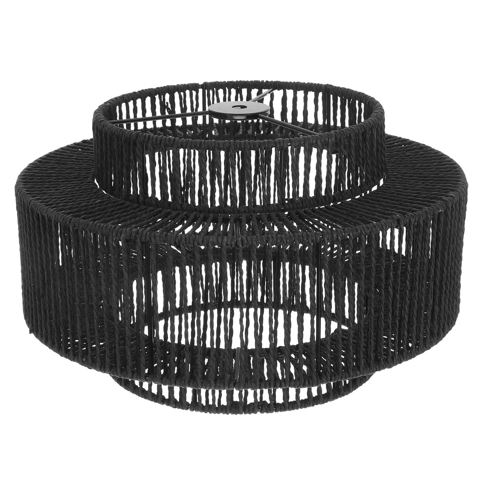 MLINS Mid Century Rattan Pendant Lamp Shade For Home Restaurant Cafe ...