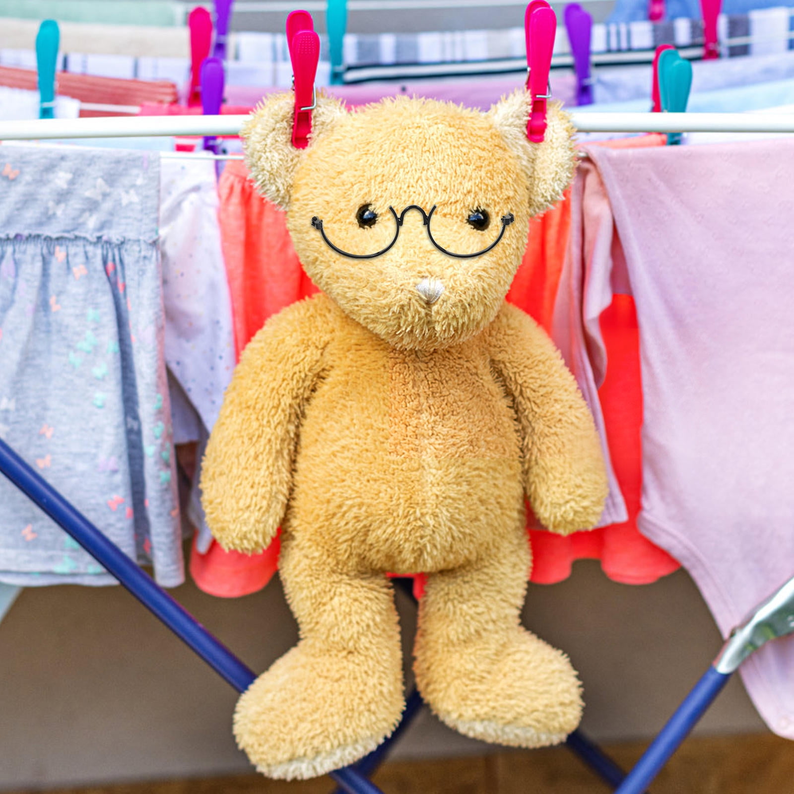 MLINS Mini Doll Glasses Frame with Metal Wire Rim for Crafts and Dress ...