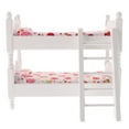 MLINS Mini Double Decker Bed Decor Mini House Landscape Bunk Bed Mini ...