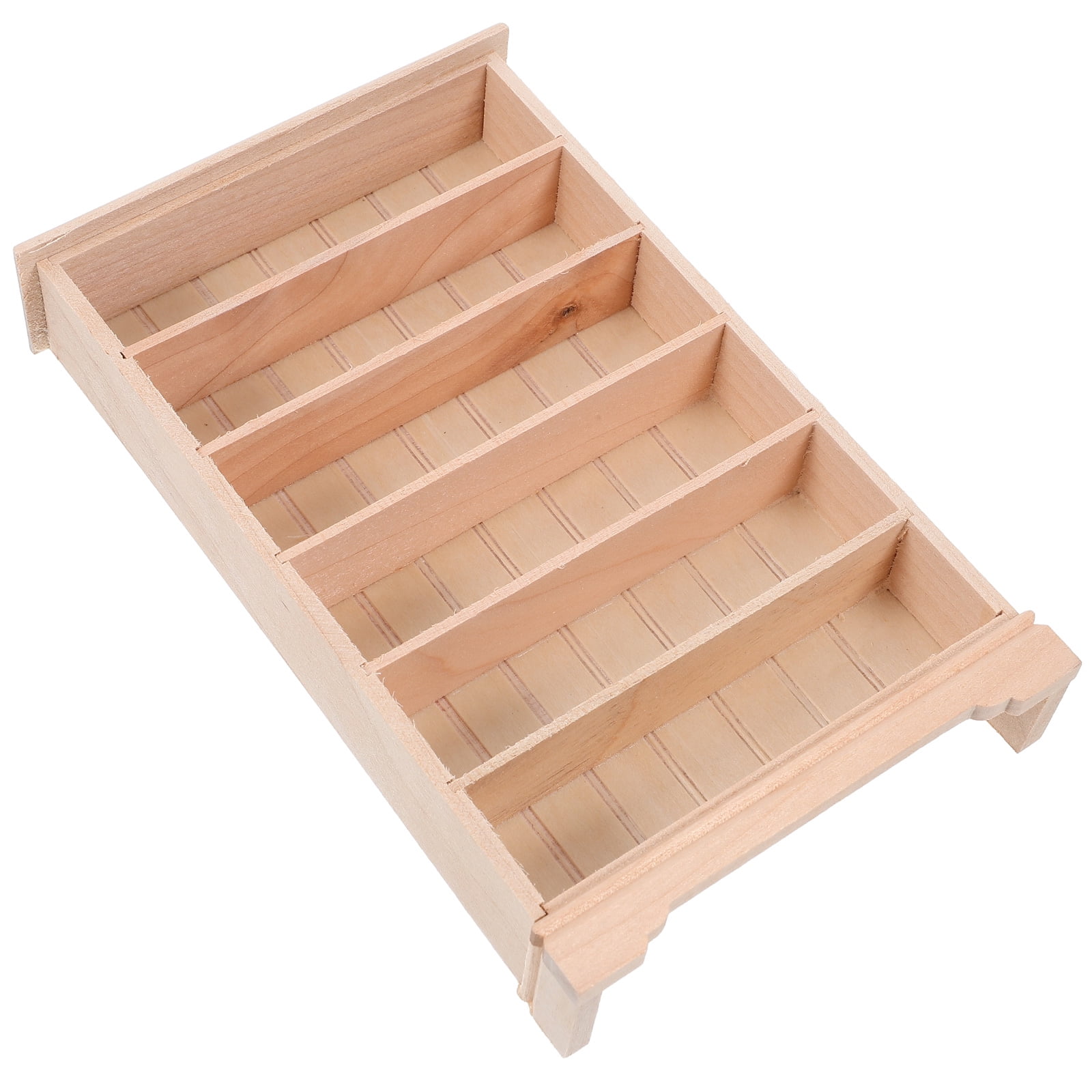 MLINS Mini House Decoration Small Wooden Bookshelf Model Doll House ...