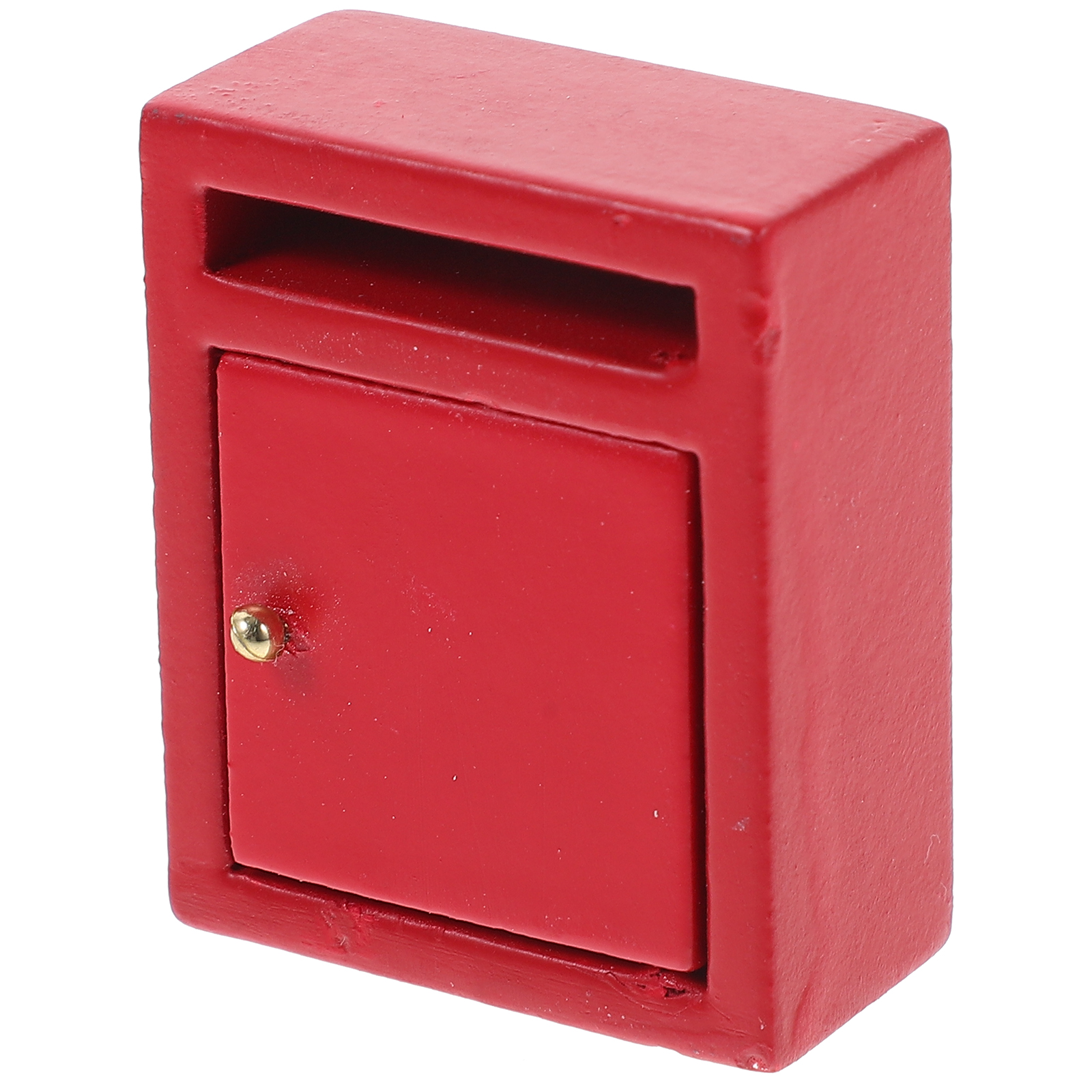 MLINS Mini House Mailbox Decor Wooden Mailbox Statue Miniature Mailbox ...