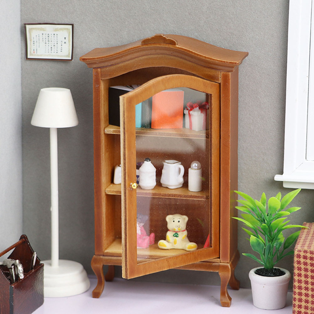 MLINS Mini House Storage Cabinet Sideboard Cabinet Simulation Bookcase ...