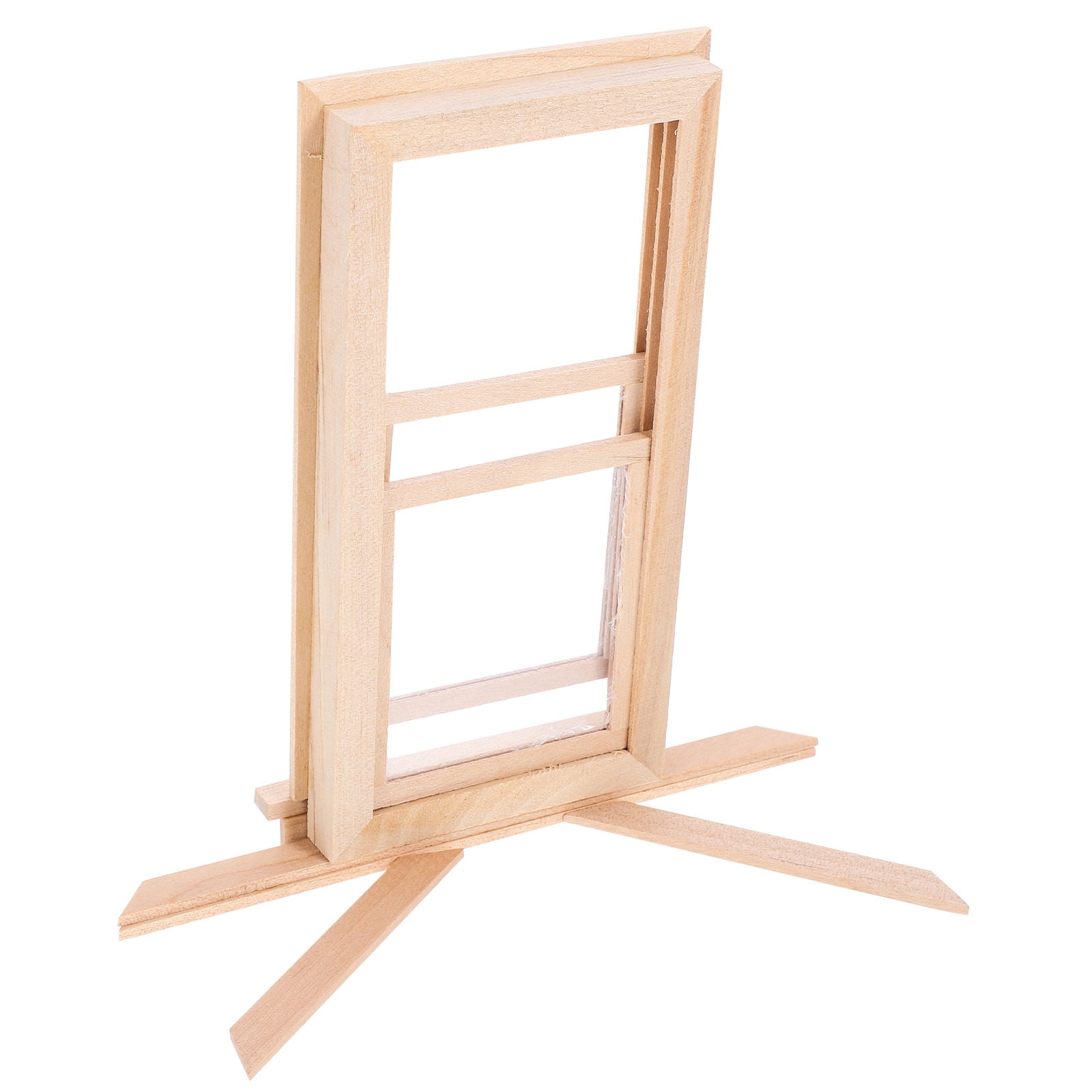 MLINS Mini House Wood Sash Window Diy Miniature Window Frame Doll House ...
