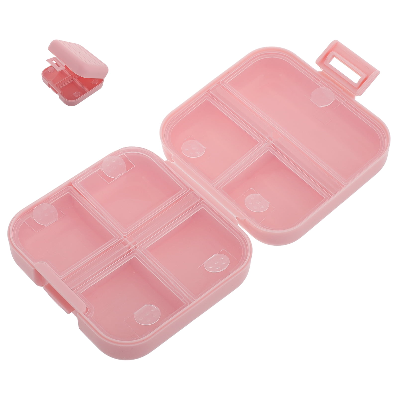 MLINS Mini Portable Pill Organizer With 7 Compartments Travel Medicine ...