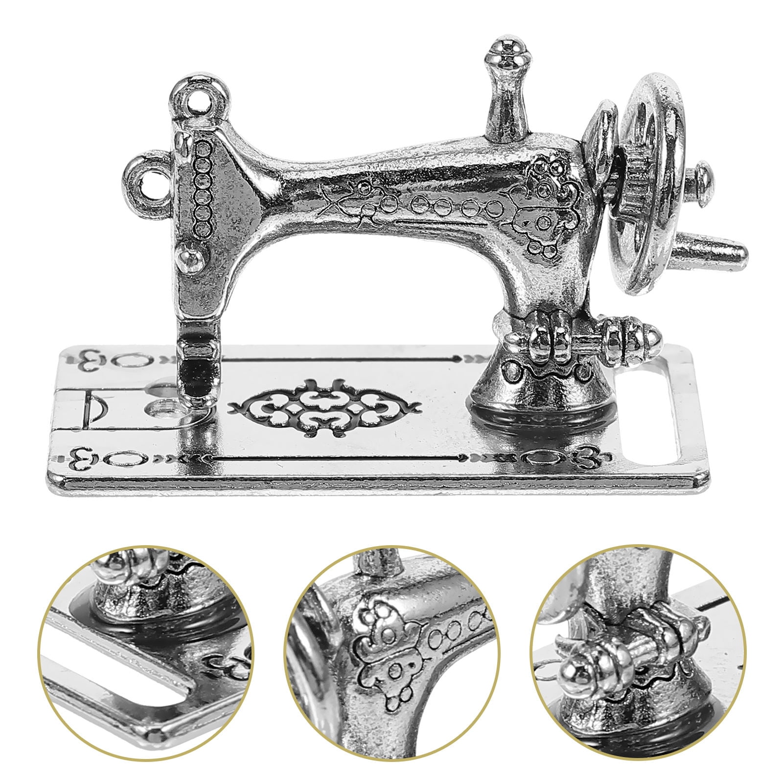 MLINS Mini Sewing Machine Model Miniature House Sewing Machine Tiny ...