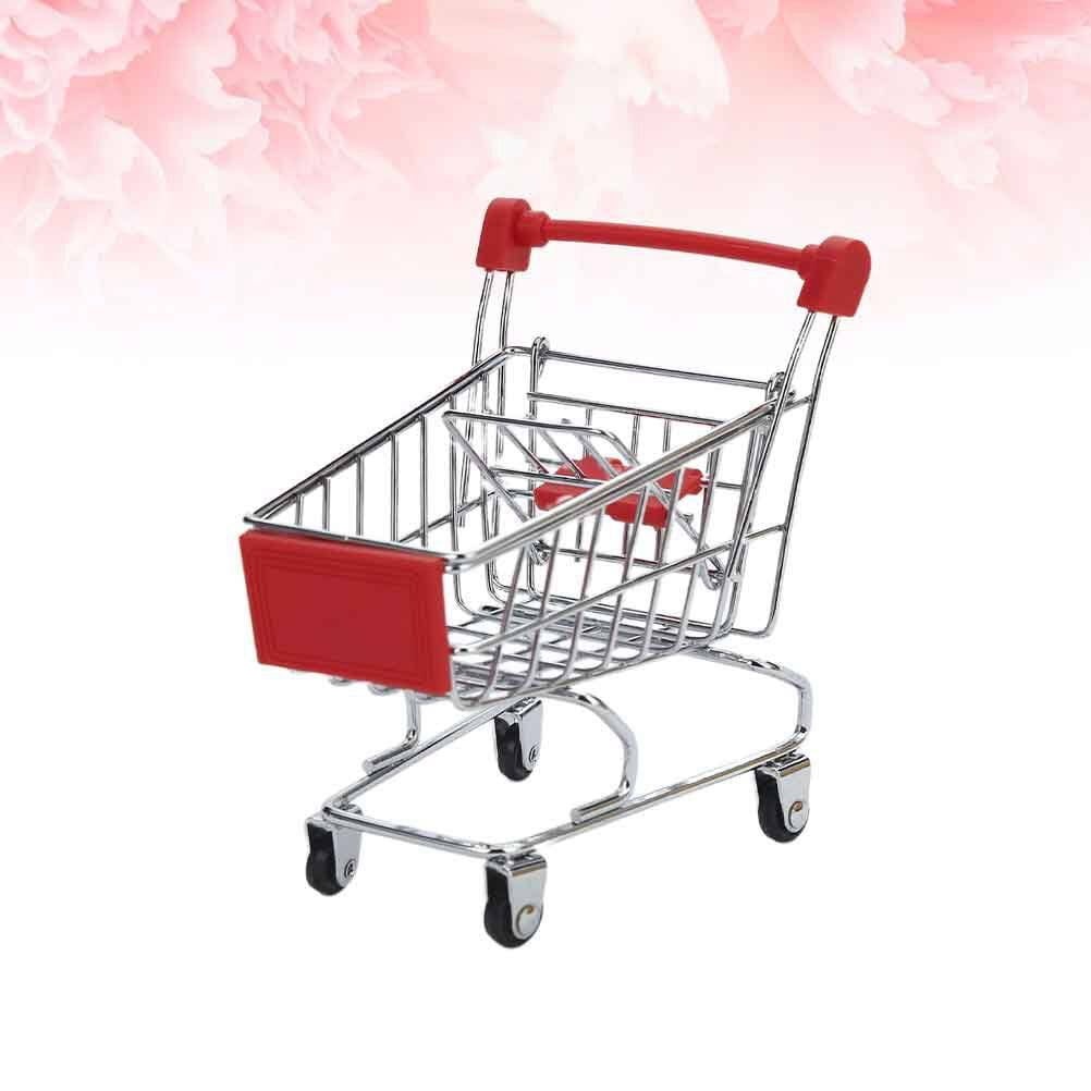 MLINS Mini Shopping Carts Toy Shopping Trolley Toy Storage Container ...
