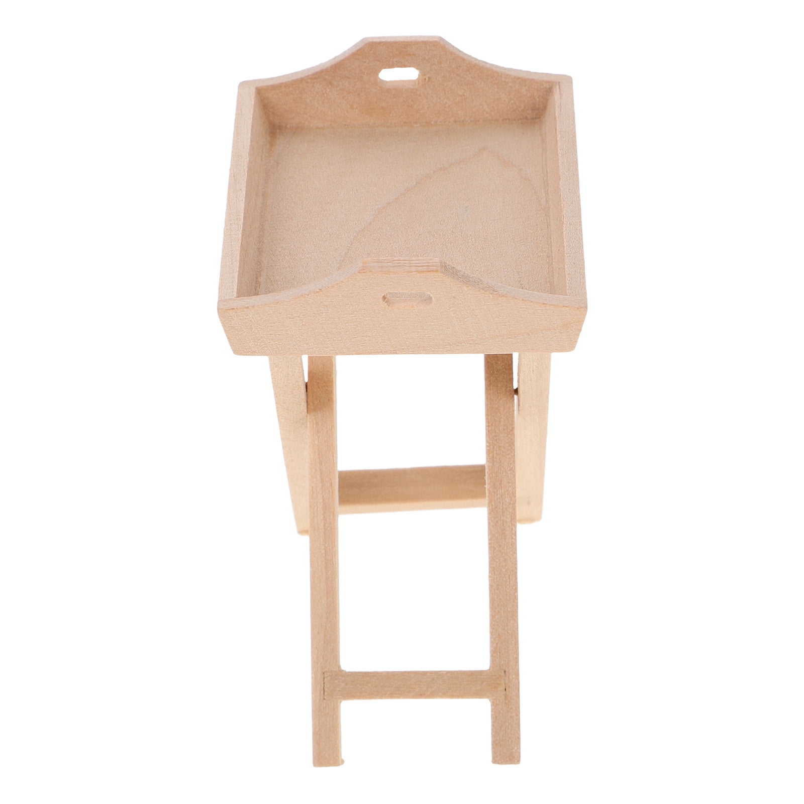 MLINS Mini Tray with Bracket for Dollhouse Wooden Tiny Tray Decoration ...