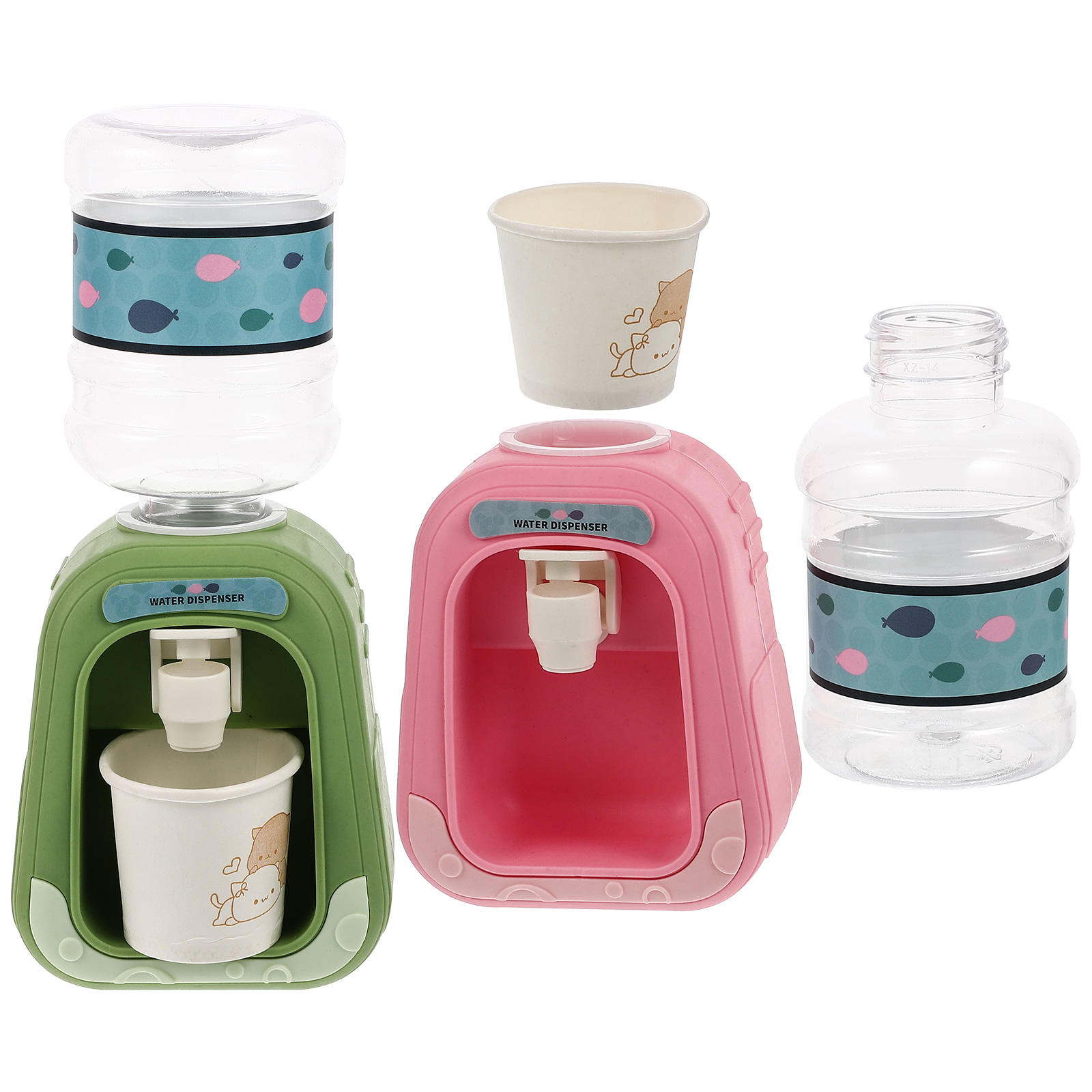 MLINS Mini Water Dispenser Toy for Kid Use Shaped as Cartoon Lovely ...